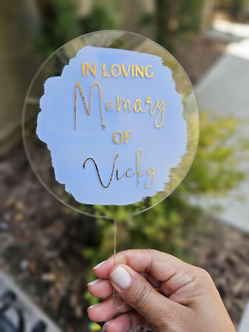 In Loving Memory Cake Topper | in Memory of Cake Topper | Memorial Cake ...