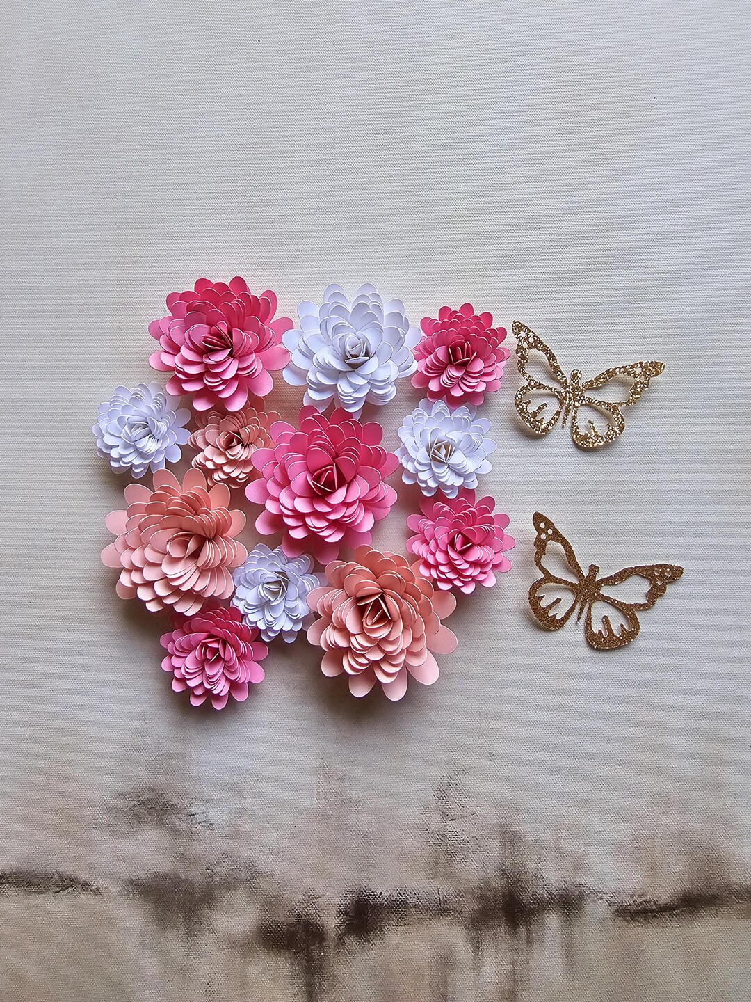 Mini Paper Flowers, Rolled Paper Flowers, Mini Roses, Flowers for Cap ...