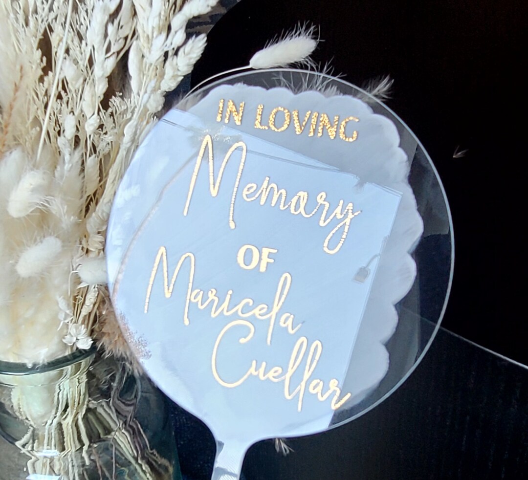 In Loving Memory Cake Topper in Memory of Cake Topper - Etsy UK
