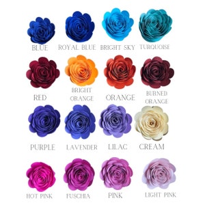 Mini Paper Flowers, Rolled Paper Flowers, Mini Roses, Flowers for Cap ...