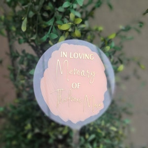 In Loving Memory Cake Topper in Memory of Cake Topper Memorial Cake ...