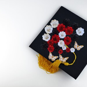 Mini Paper Flowers, Rolled Paper Flowers, Mini Roses, Flowers for Cap ...