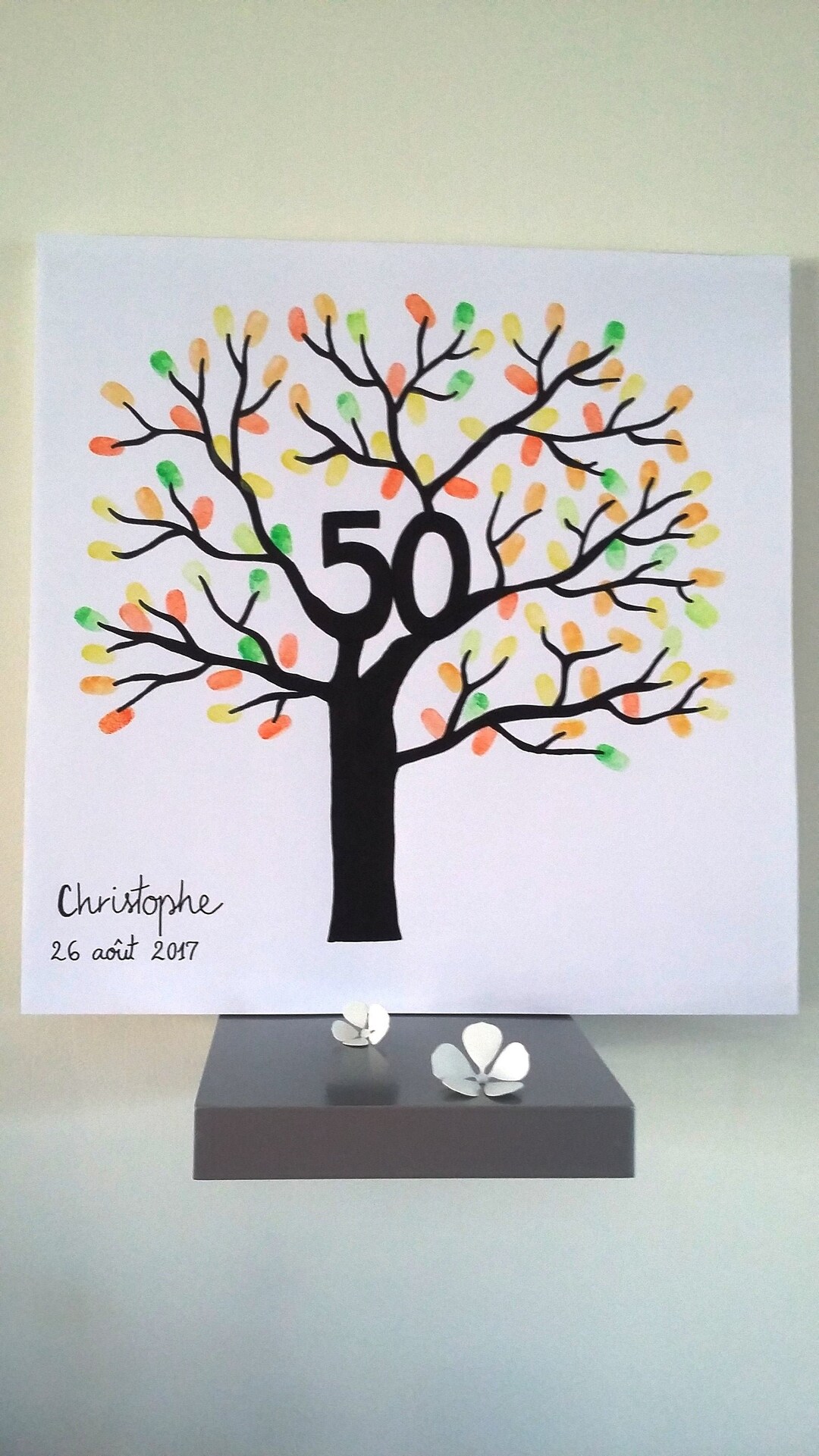Birthday Fingerprint Tree, 1 Inker of Your Choice Offered With the ...