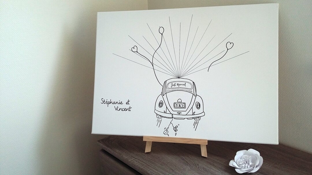 Canvas With Footprints a Love of Ladybug Wedding, Birthday, Retirement ...