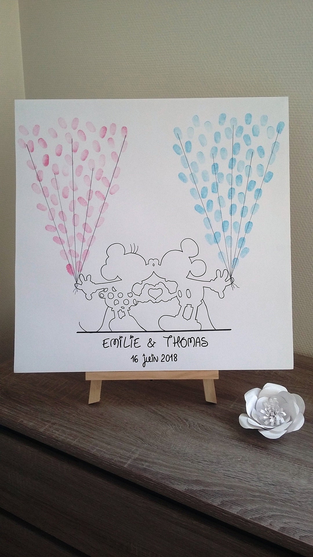 Canvas With Imprints disney Theme Entirely Handmade, Wedding, Pacs ...