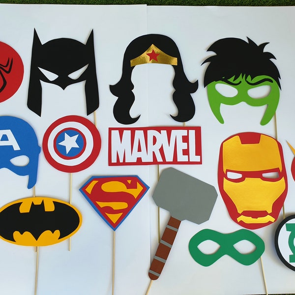 Superhero Photobooth - Etsy