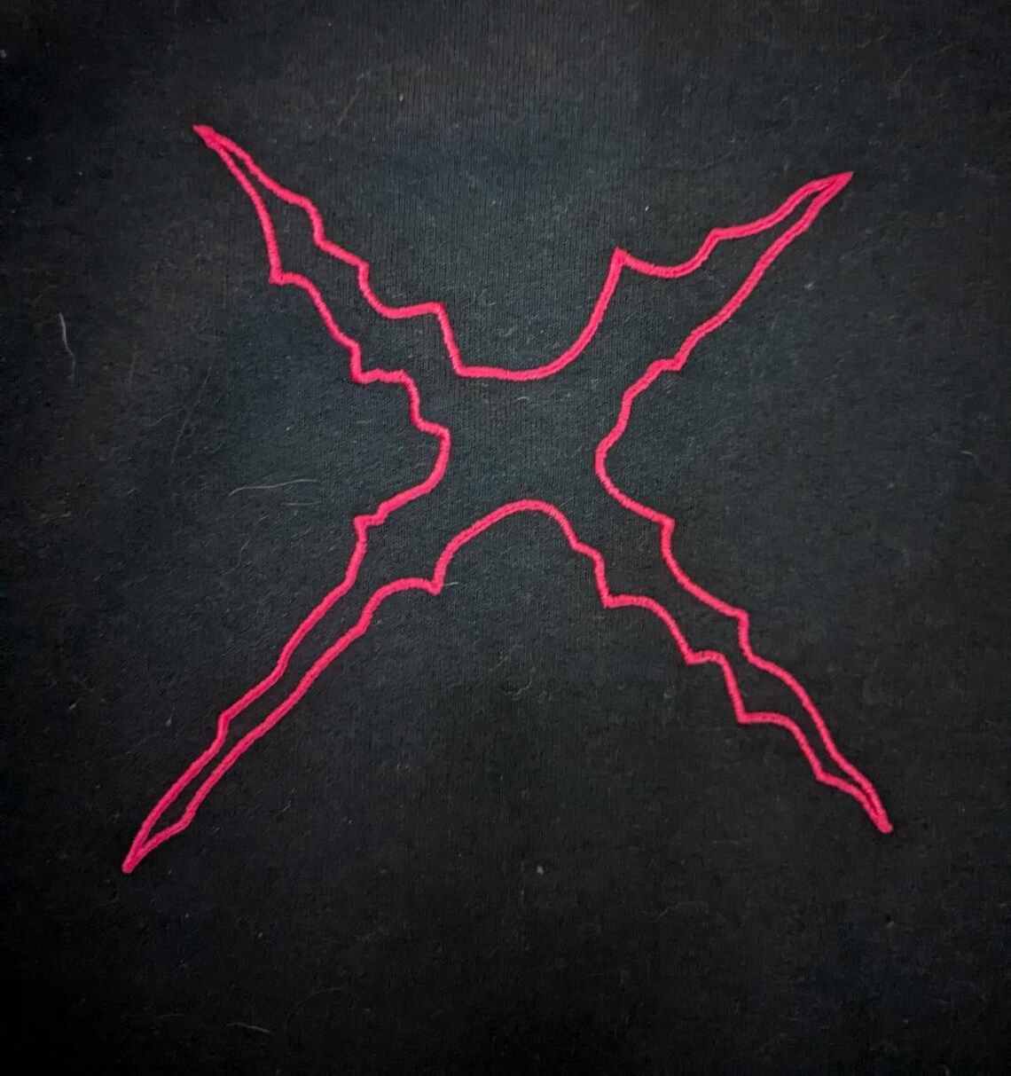 Luffy Scar Outline Digital Embroidery File One Piece Anime Inspired 5in ...