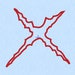 Luffy Scar Outline Digital Embroidery File One Piece Anime Inspired 5in ...