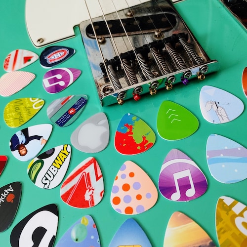 Crazy Cool Funky Upcycled Guitar Picks Set of 10 - Etsy