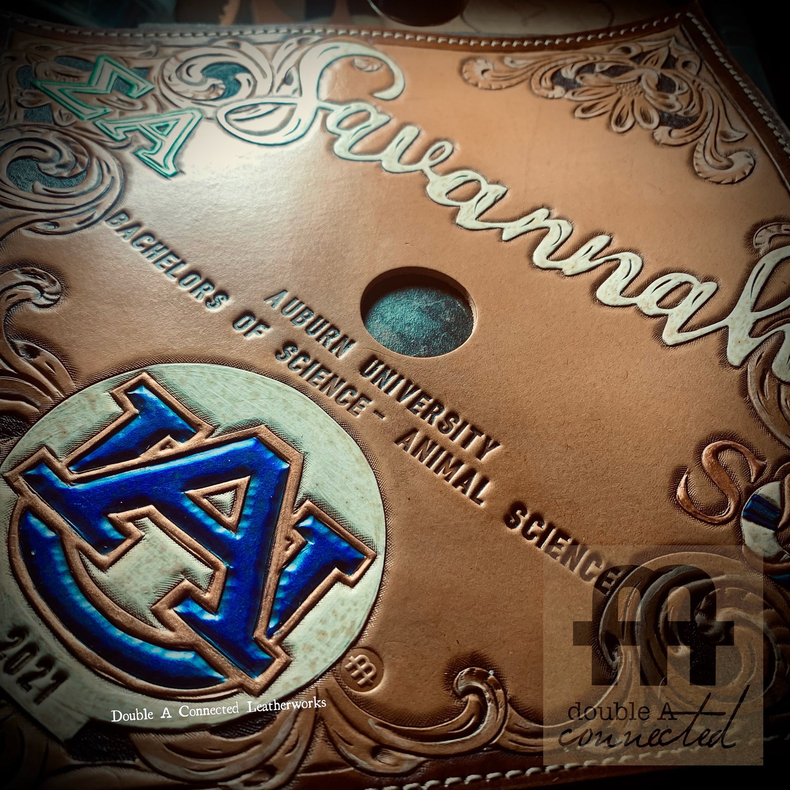 GRAD CAP custom Carved Leather Mortarboard Cover - Etsy