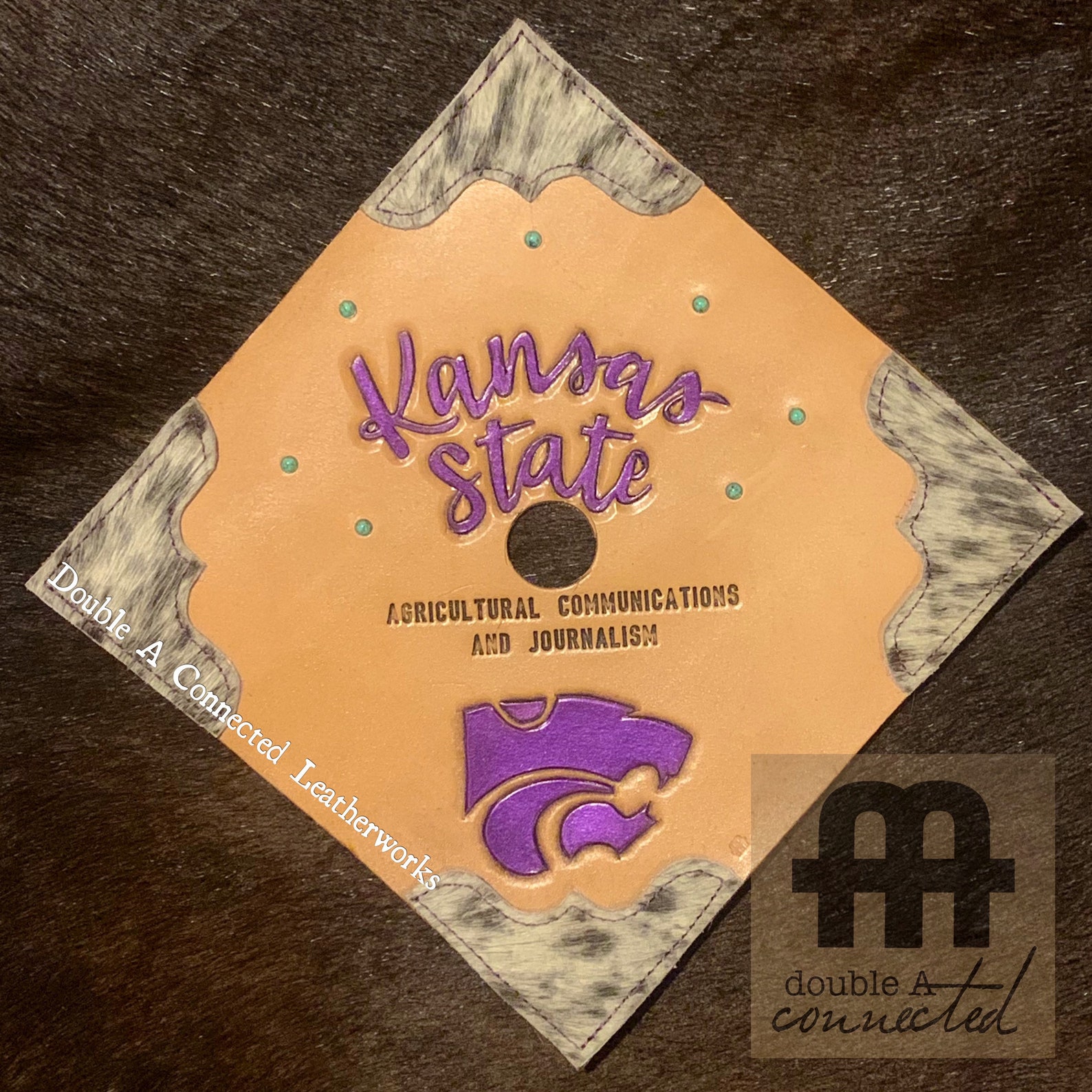 GRAD CAP custom Carved Leather Mortarboard Cover - Etsy