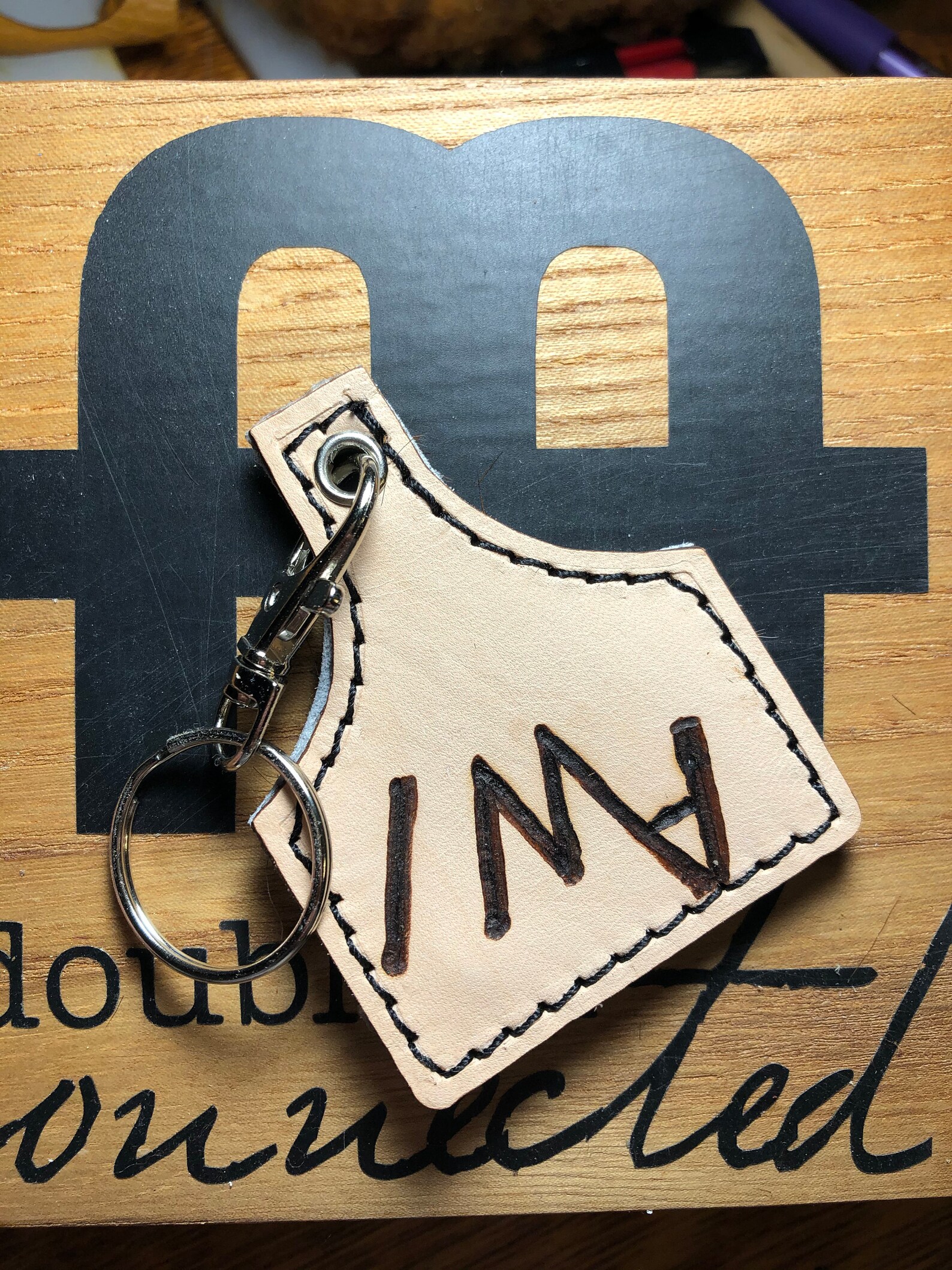 BRANDED EAR TAG Keychain personalized With Your Brand - Etsy