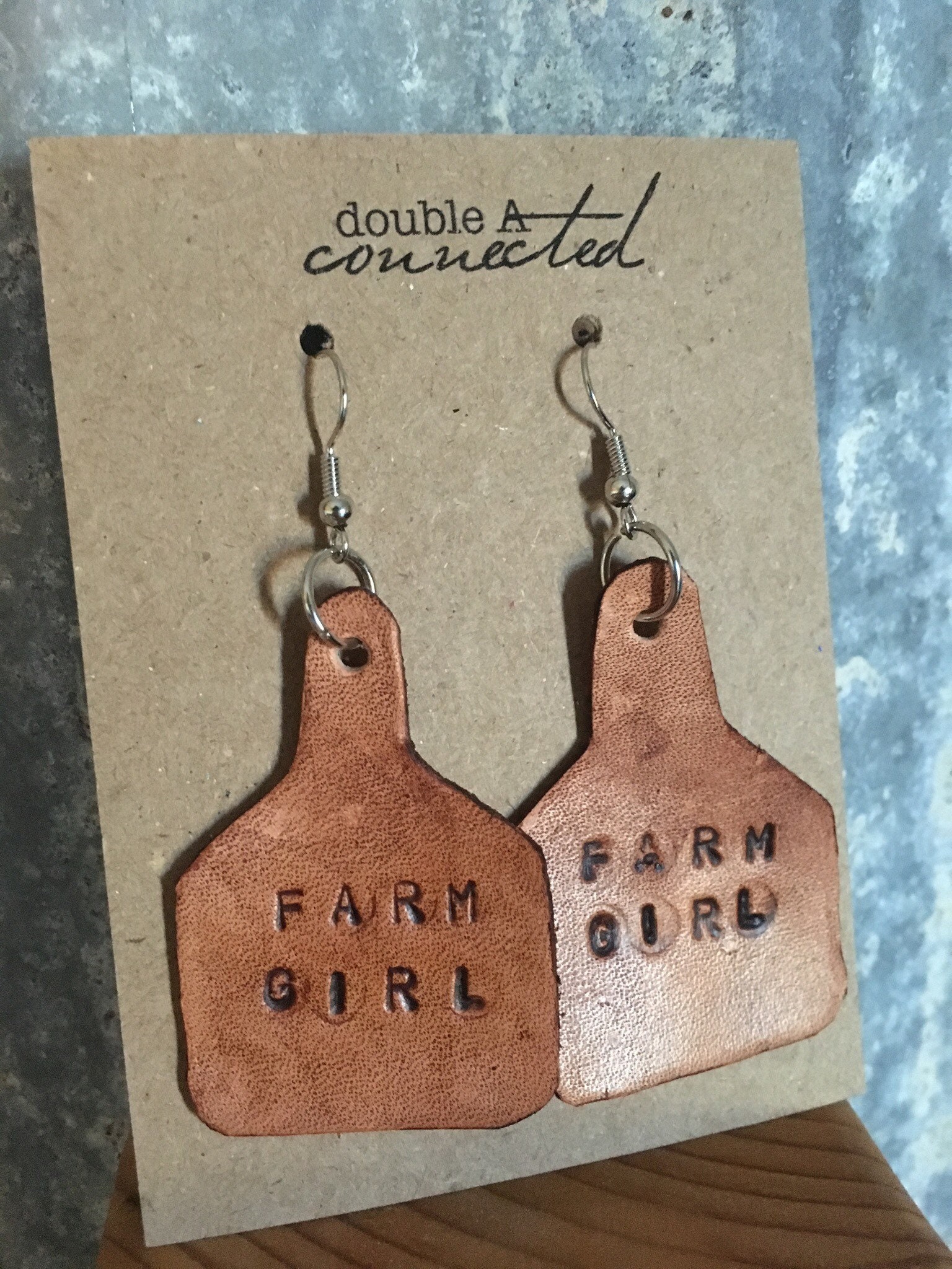 FARM GIRL ear Tag Earring - Etsy