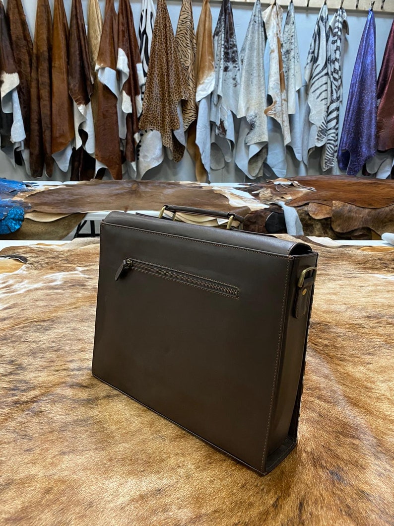 100 % Brazilian Leather Cowhide Suitcase-briefcase-office and - Etsy
