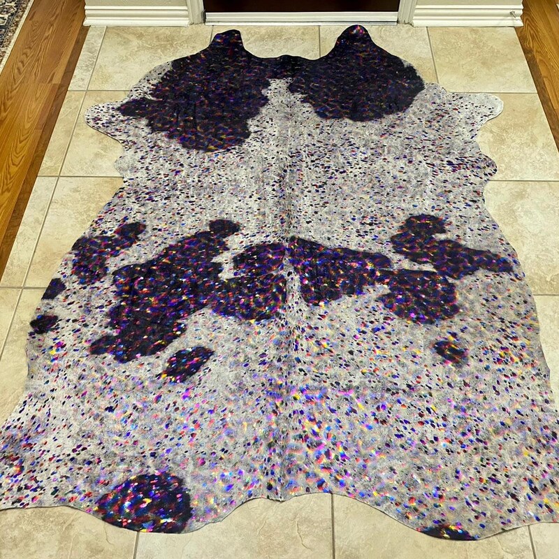 Acid Wash Cowhide Rug - Etsy