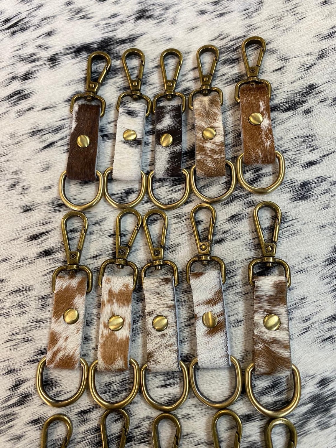 100% Brazilian Cowhide Keychain/ Primecut Cowhide Keyring - Etsy