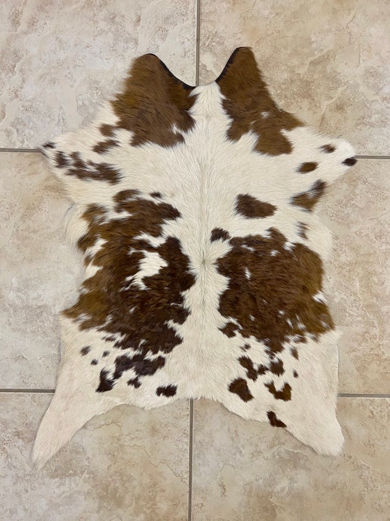 100 % Real Calf Hide/ Cow Skin Cowhide Rug Leather Area Rug - Etsy