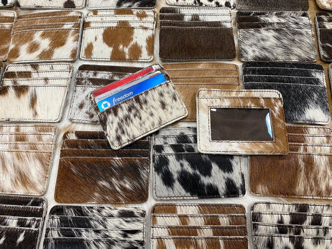 100 % Real Cowhide Credit Card Wallet- Credit Card Holder- - Perfect ...