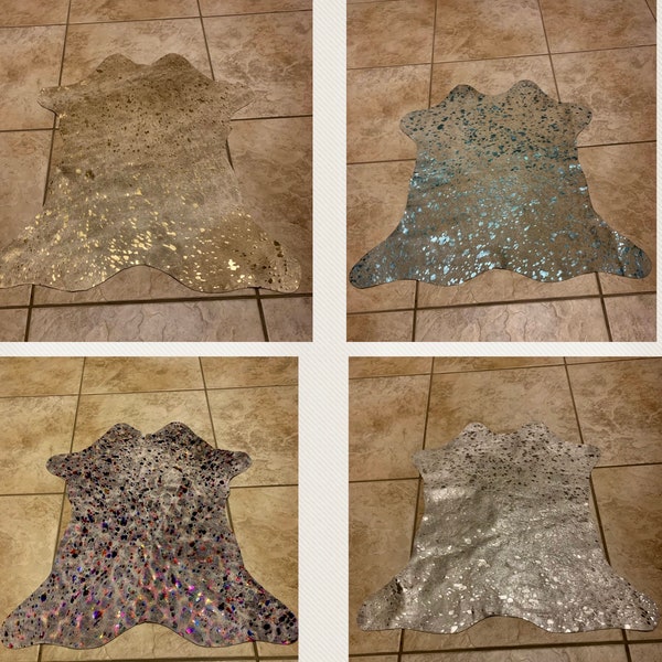 Acid Wash Cowhide Rug - Etsy