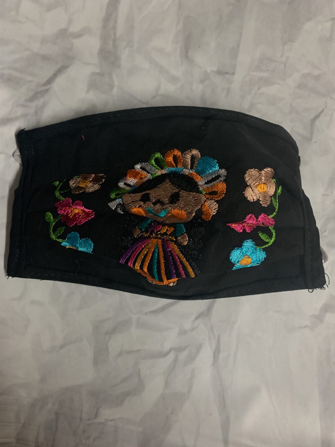 Handmade Otomi Doll Embroider Facemask Mexican Face Mask - Etsy