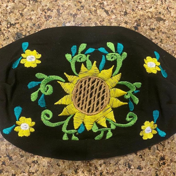 Sunflower Face Mask - Etsy