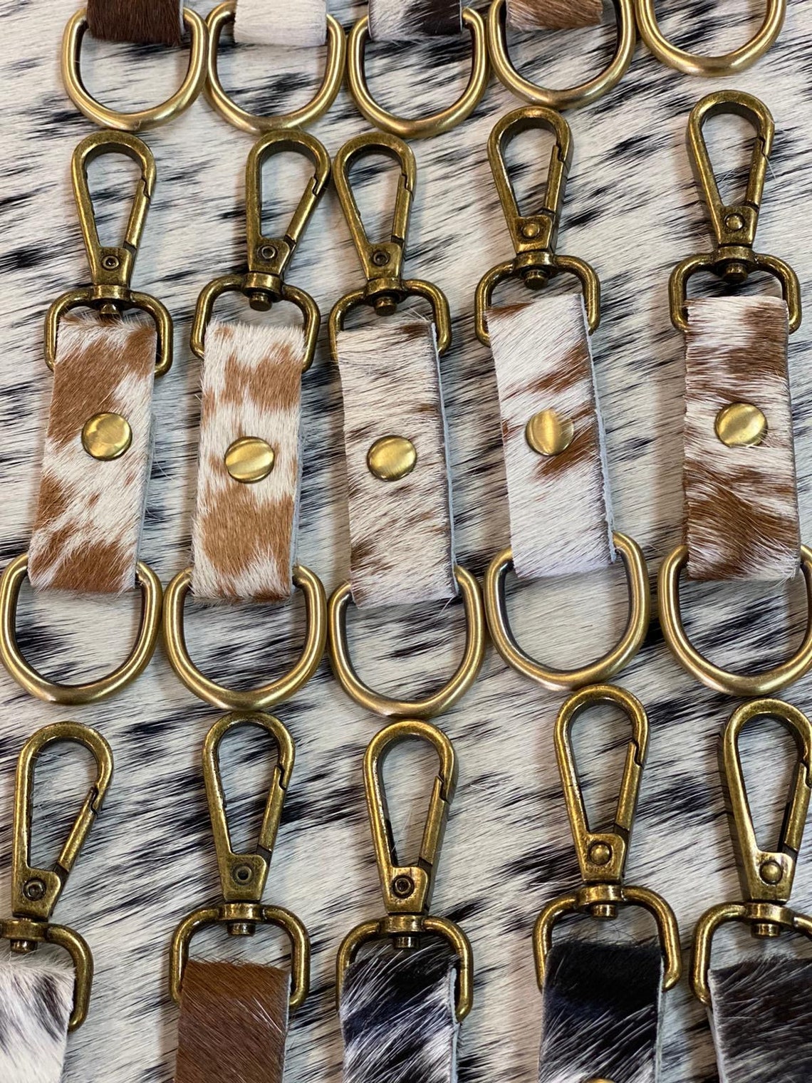 100% Brazilian Cowhide Keychain/ Primecut Cowhide Keyring - Etsy