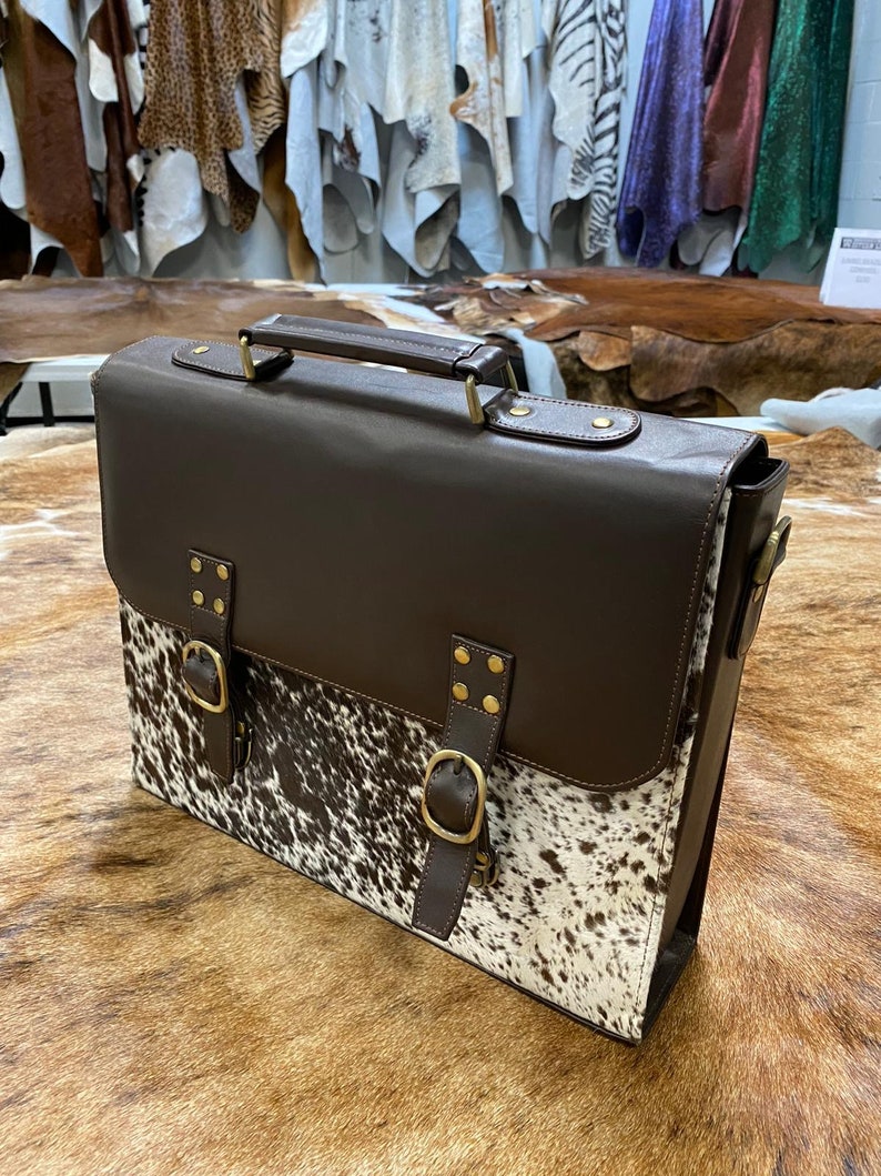 100 % Brazilian Leather Cowhide Suitcase-briefcase-office and - Etsy
