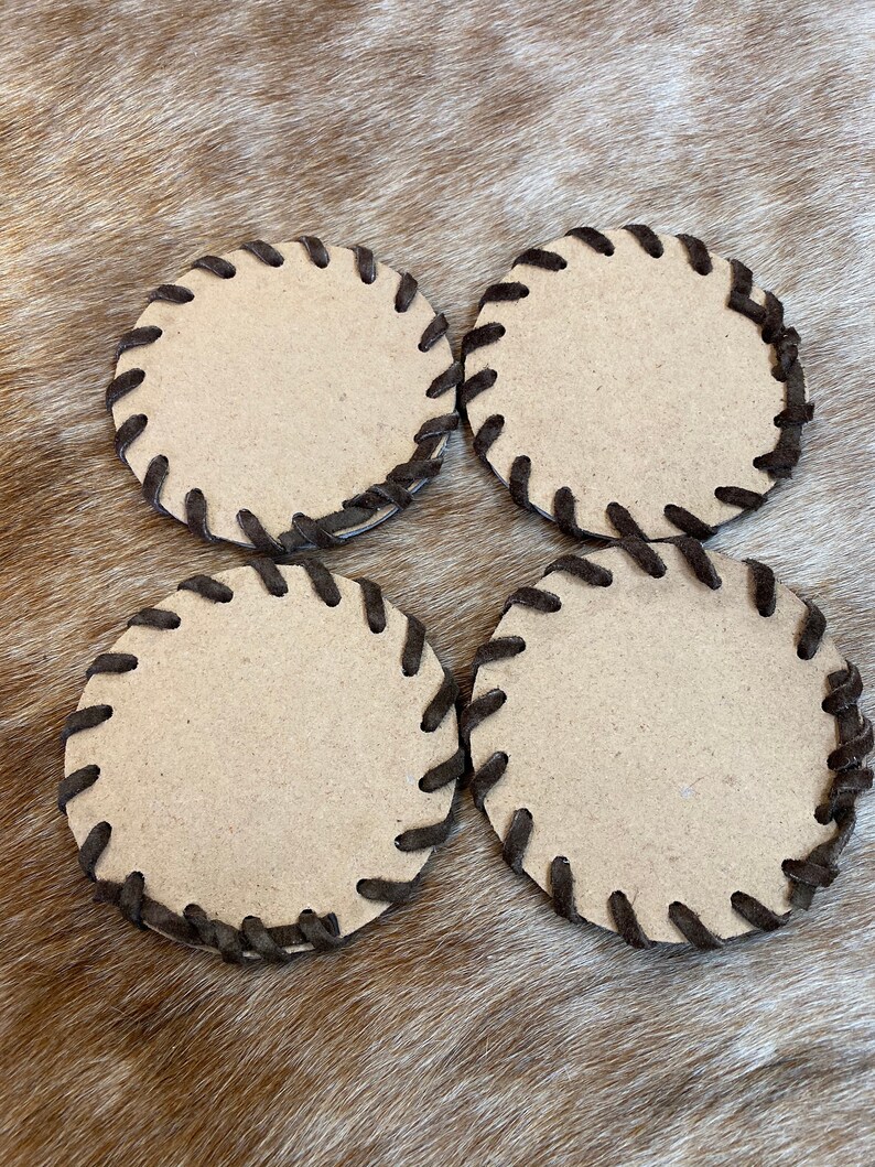 100% Real Brazilian Cowhide Leather Texas Map Coasters With Lacing - Etsy