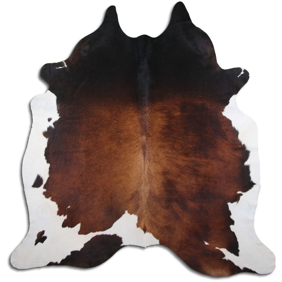 100% Real Brazilian Cowhide Fur Rug Natural Tri-color Cowhide Rug, Real ...