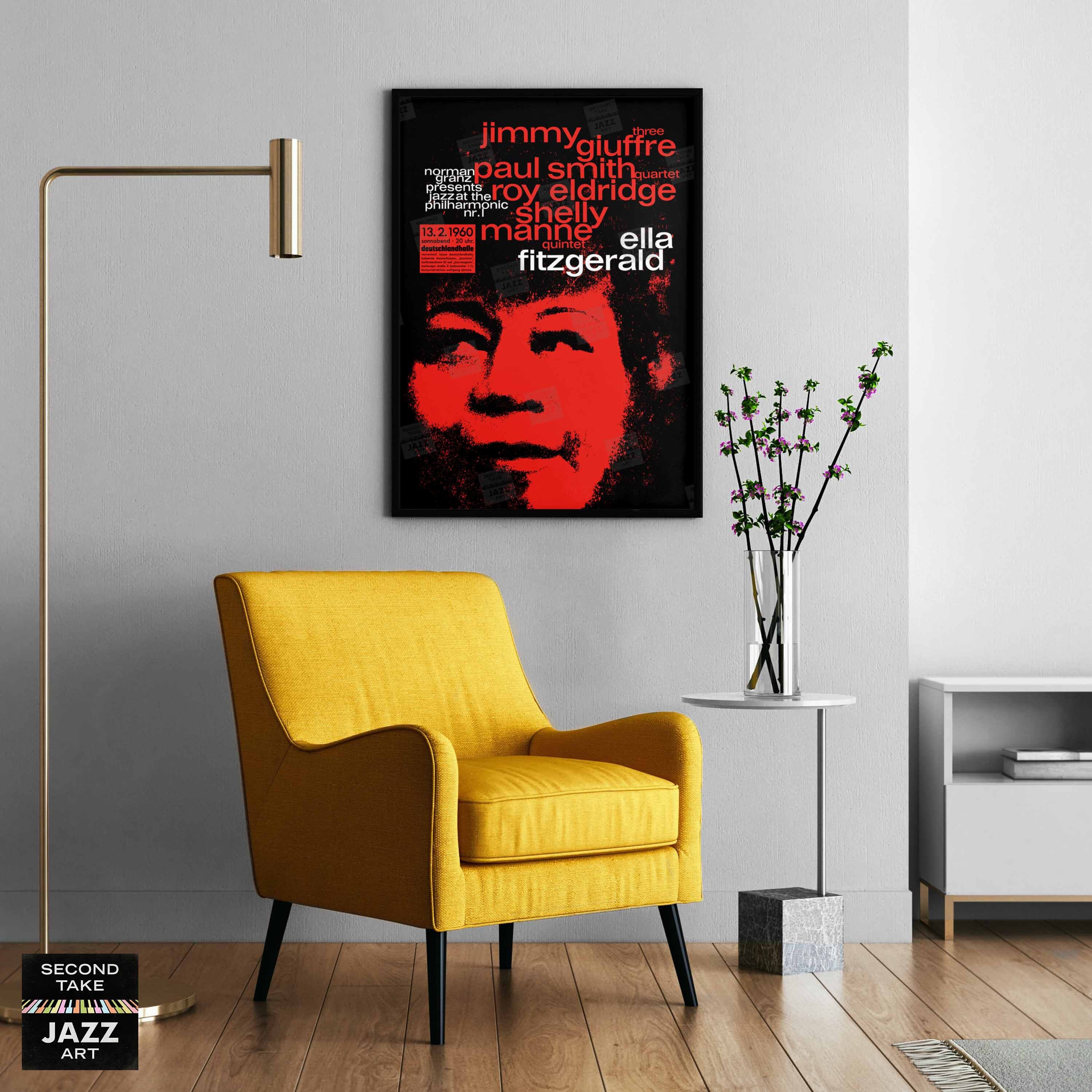 Ella Fitzgerald Jazz Poster - Ella in Berlin - Mack the Knife - 1960 ...