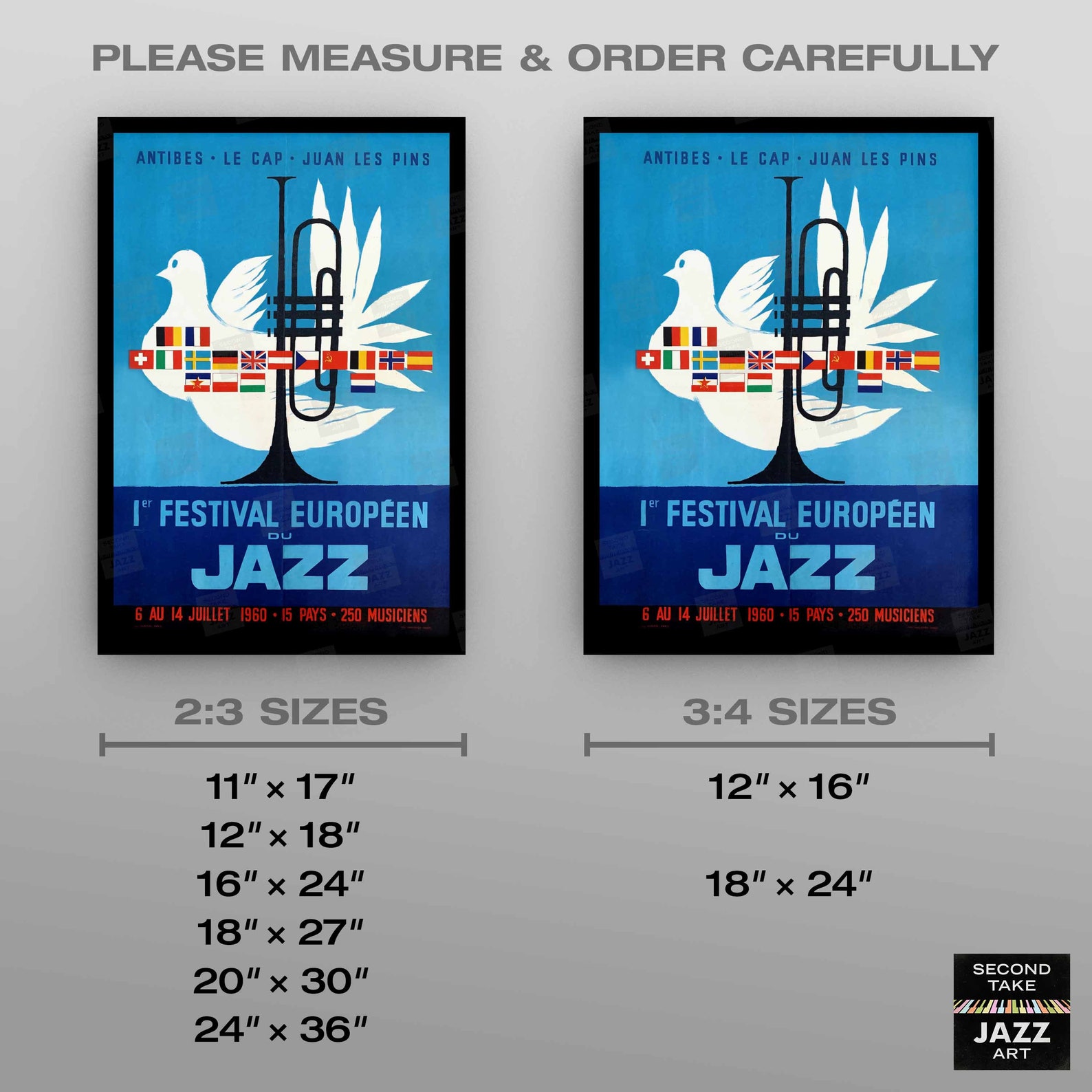 1960 Jazz-à-juan European Jazz Festival Jazz Poster - Mingus at Antibes ...