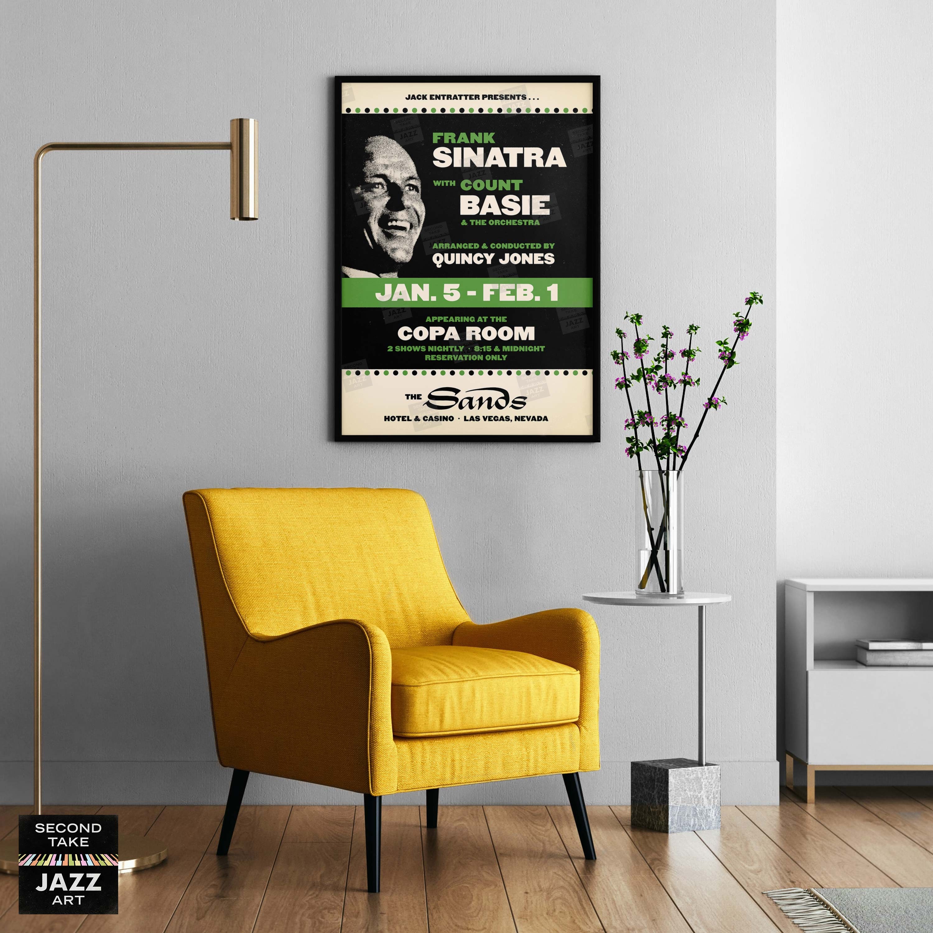 Frank Sinatra Jazz Poster Sinatra at the Sands Count Basie Quincy Jones ...