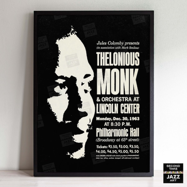 Thelonious Monk Poster - Etsy