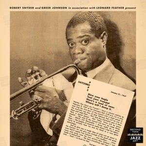 Louis Armstrong - Billie Holiday Jazz Poster - at Carnegie Hall - 1947 ...