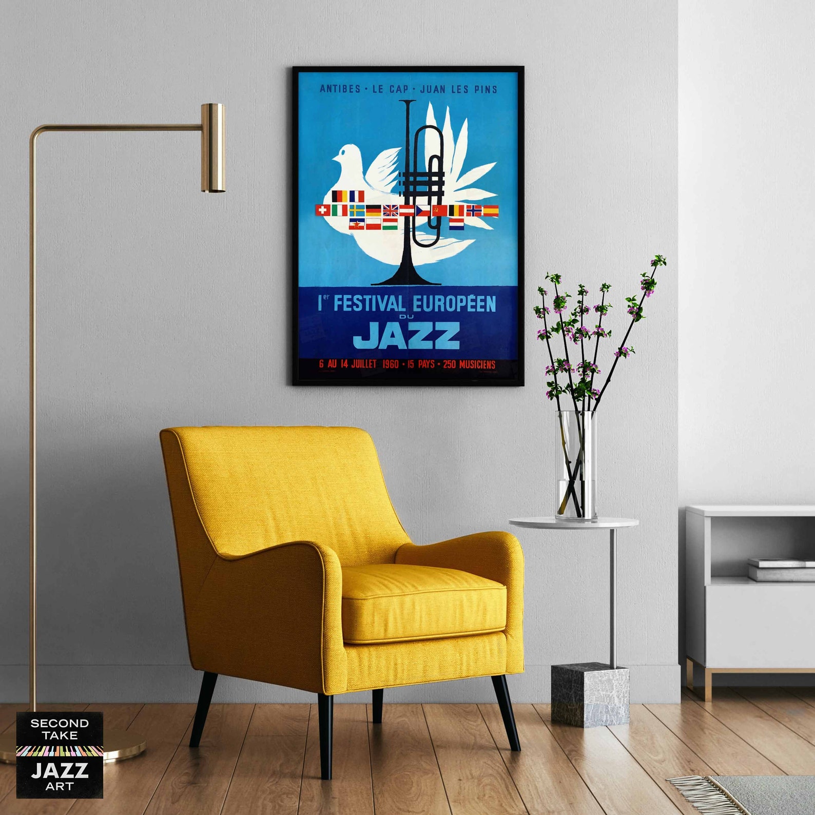 1960 Jazz-à-juan European Jazz Festival Jazz Poster - Mingus at Antibes ...