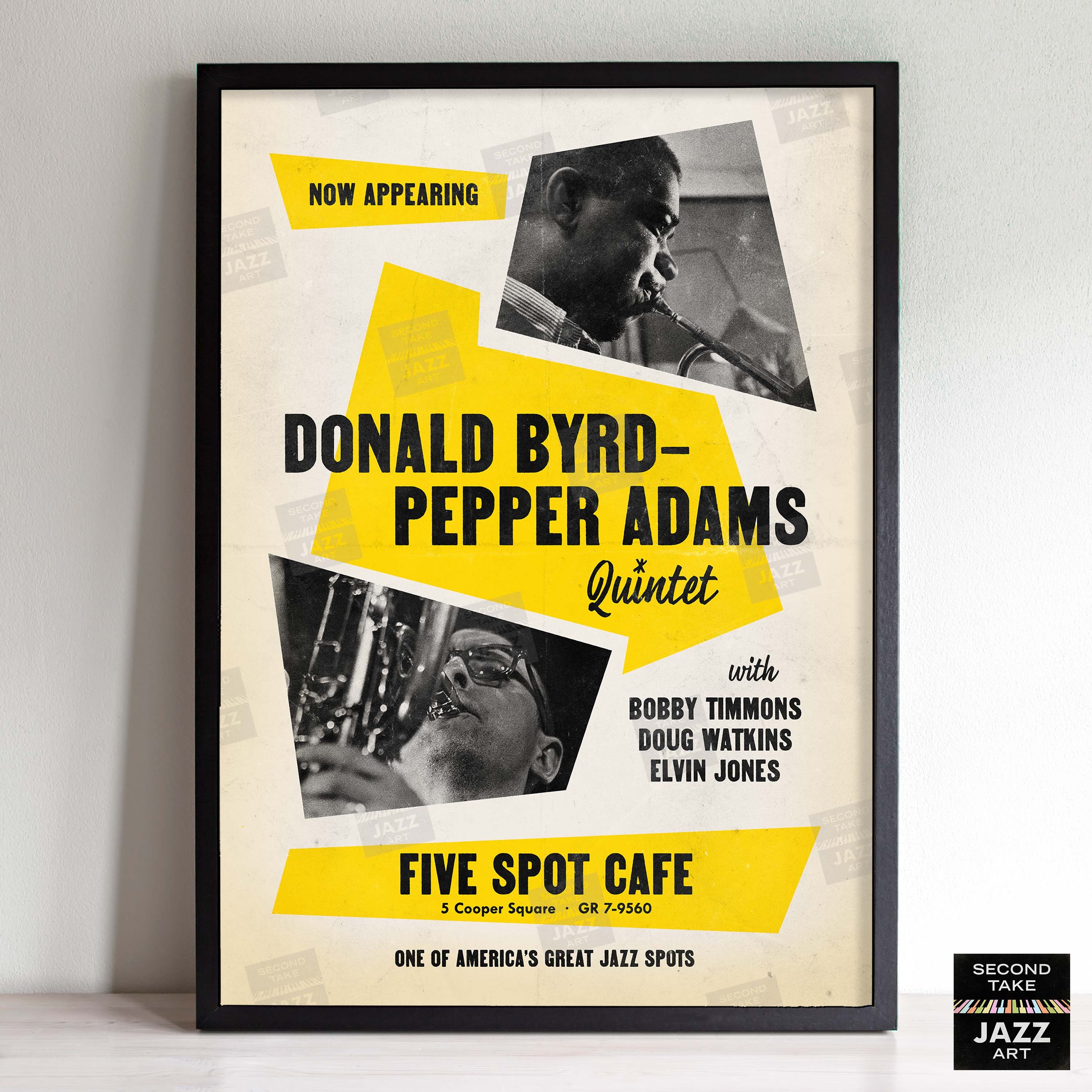 Donald Byrd and Pepper Adams Quintet Poster Five Spot Cafe NYC 1958 - Etsy Donald Byrd and Pepper Adams Quintet Poster Five Spot Cafe NYC 1958 - Etsy