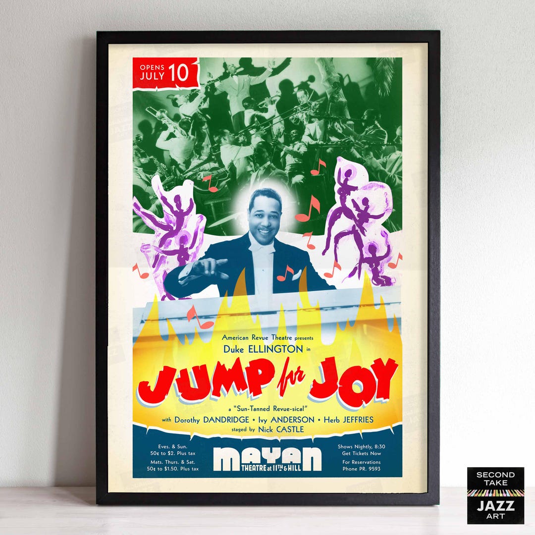 Duke Ellington Jazz Poster - Jump for Joy - Los Angeles - 1941 - Etsy