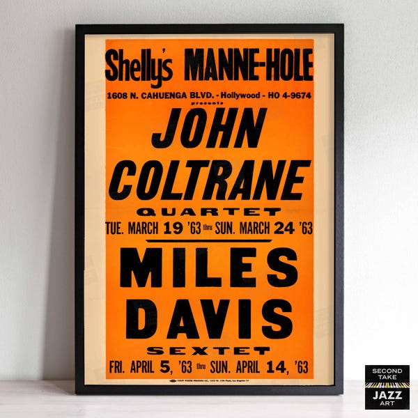 Coltrane Poster - Etsy