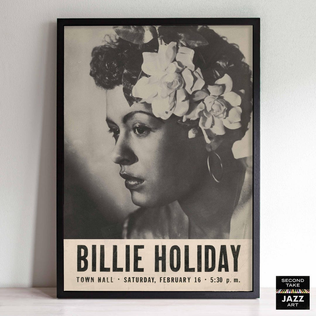Billie Holiday Jazz Poster - Town Hall - 1946 - Etsy