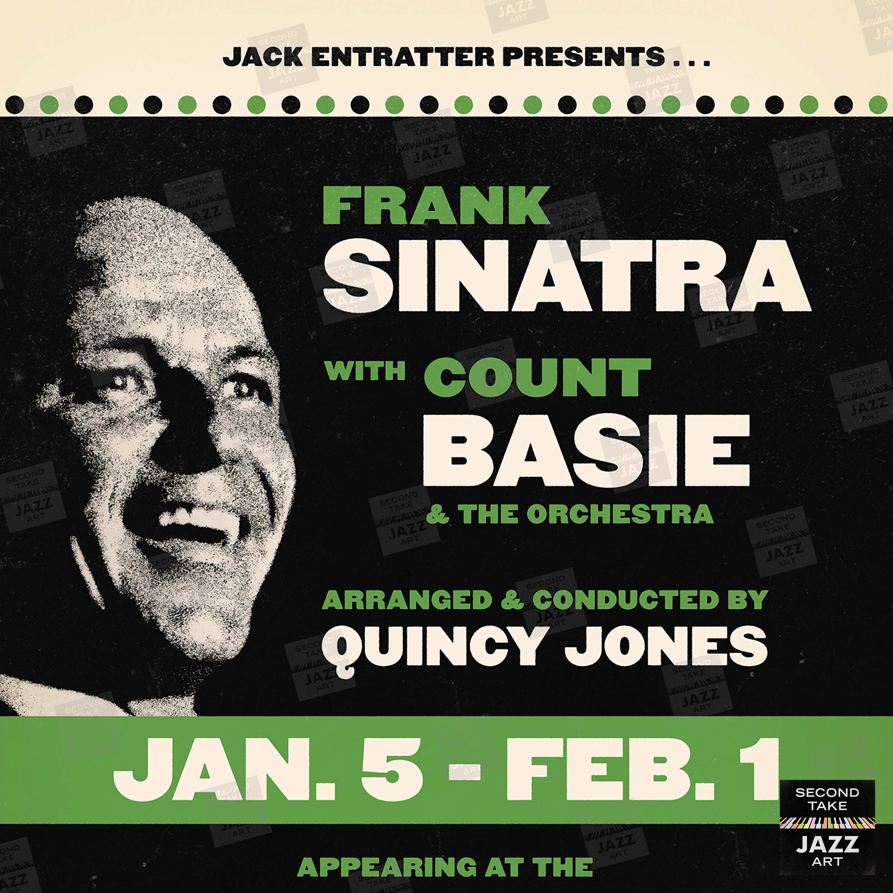 Frank Sinatra Jazz Poster - Sinatra at the Sands - Count Basie - Quincy ...