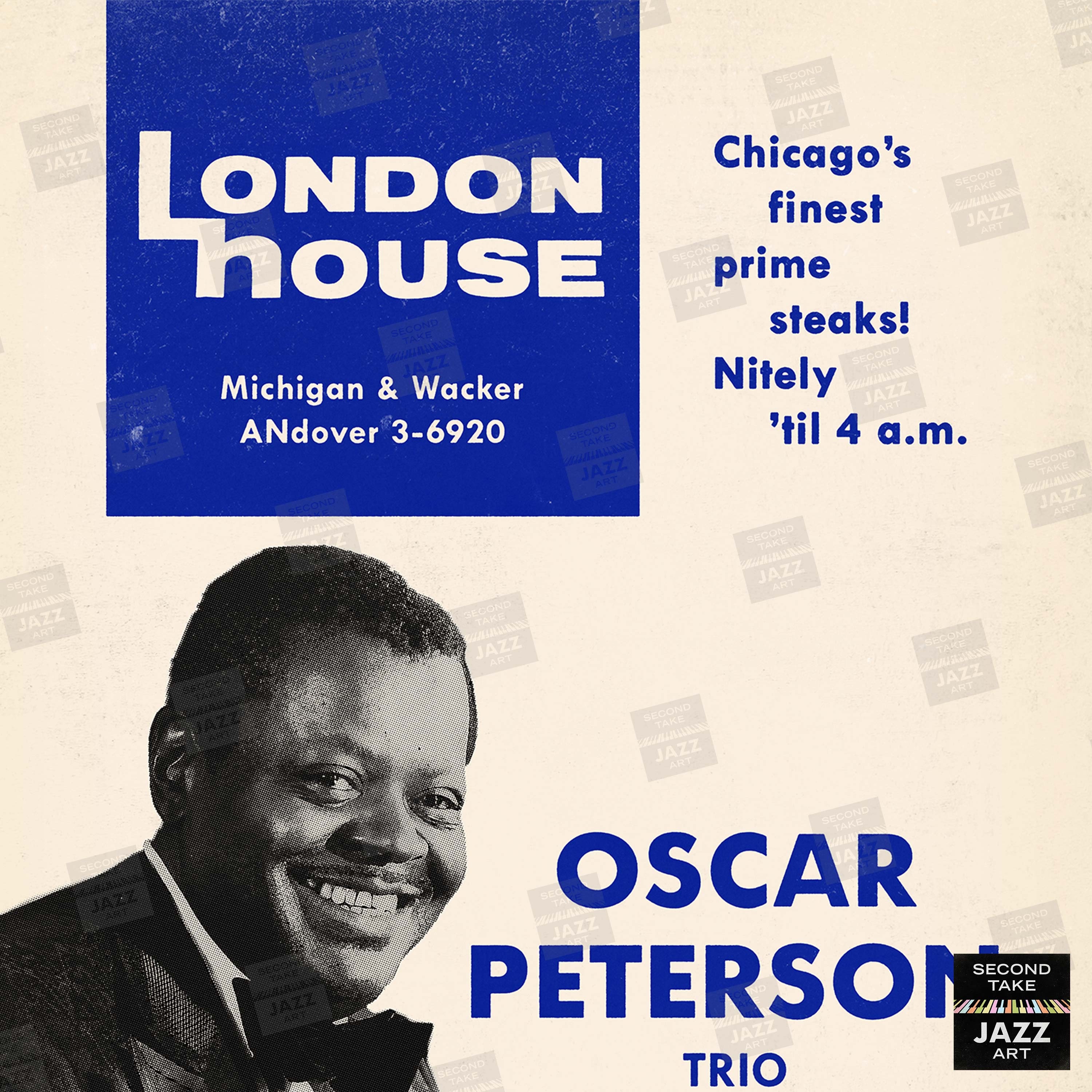 Oscar Peterson Trio Poster London House Sessions Chicago, IL 1961 - Etsy
