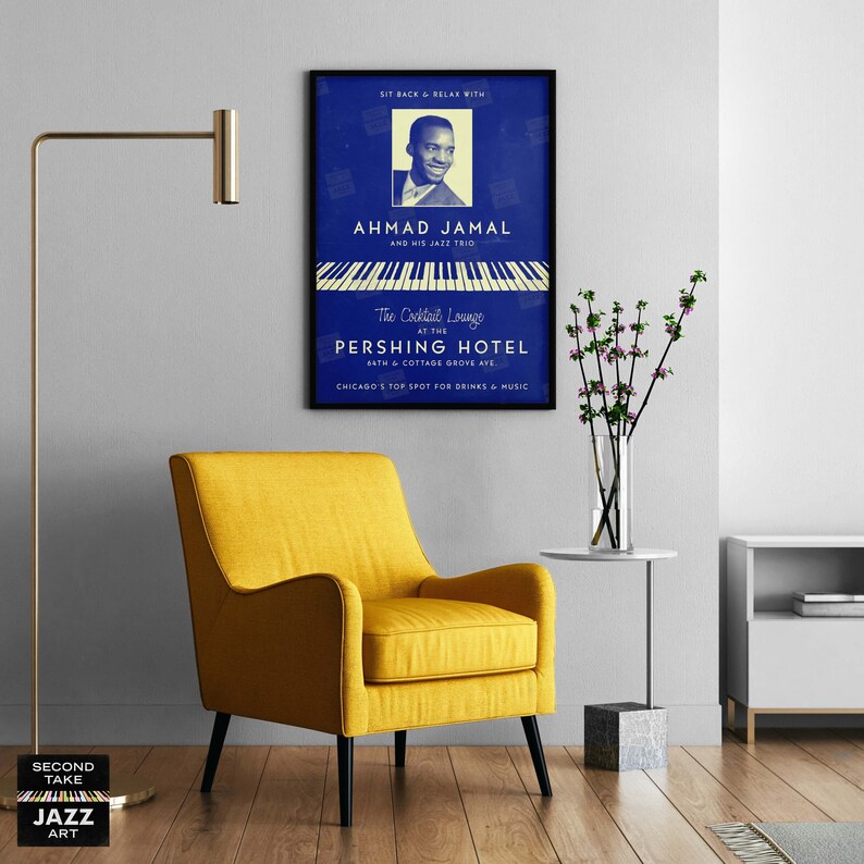 Ahmad Jamal Jazz Poster - at the Pershing - but Not for Me - Chicago ...