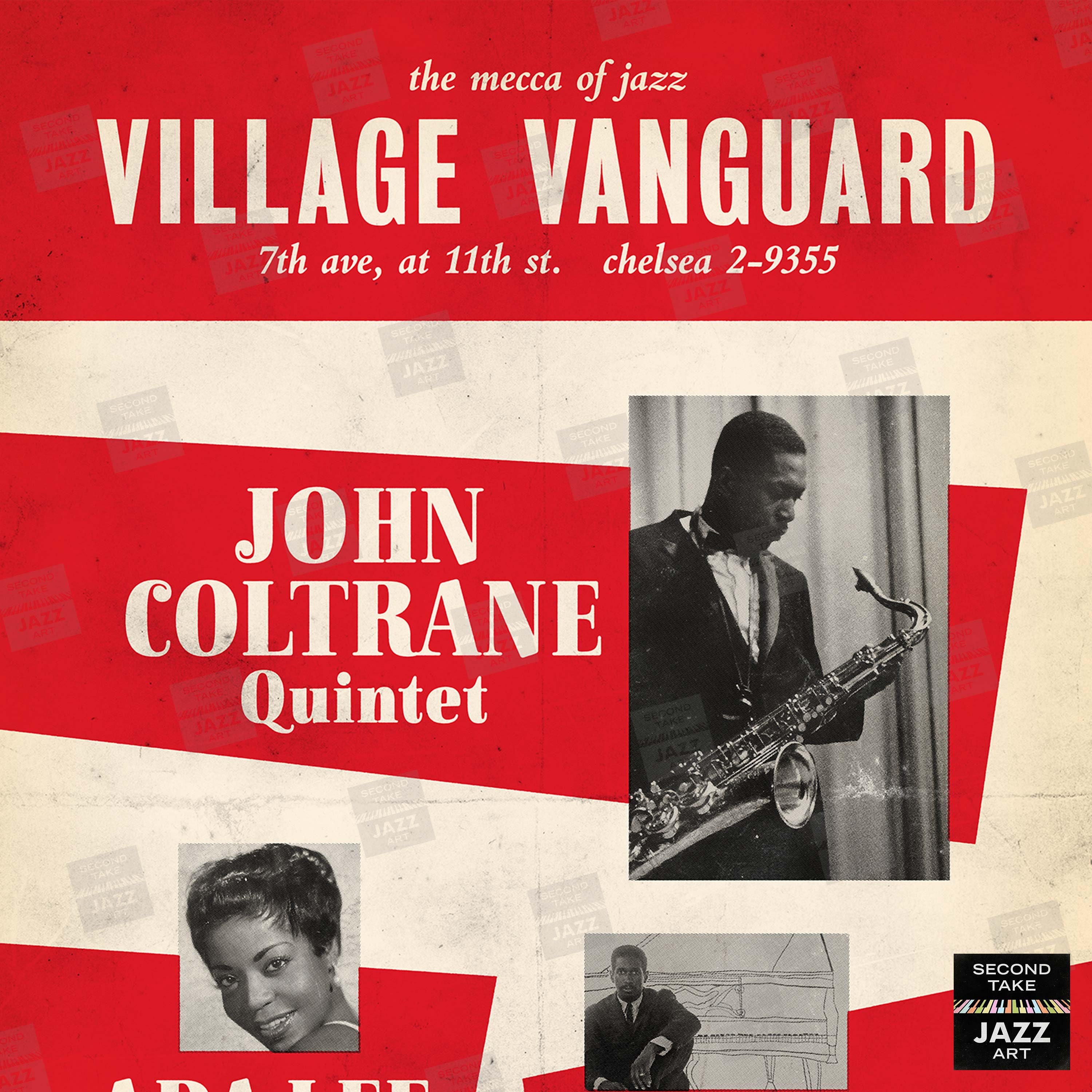 John Coltrane - Eric Dolphy Jazz Poster - Live at the Village Vanguard ...