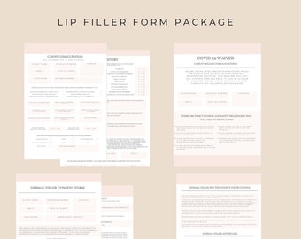 Lip Filler Consent Form - Etsy