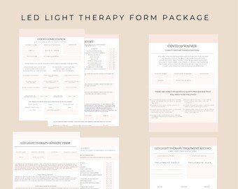 Led Light Therapy Consent Form - Etsy