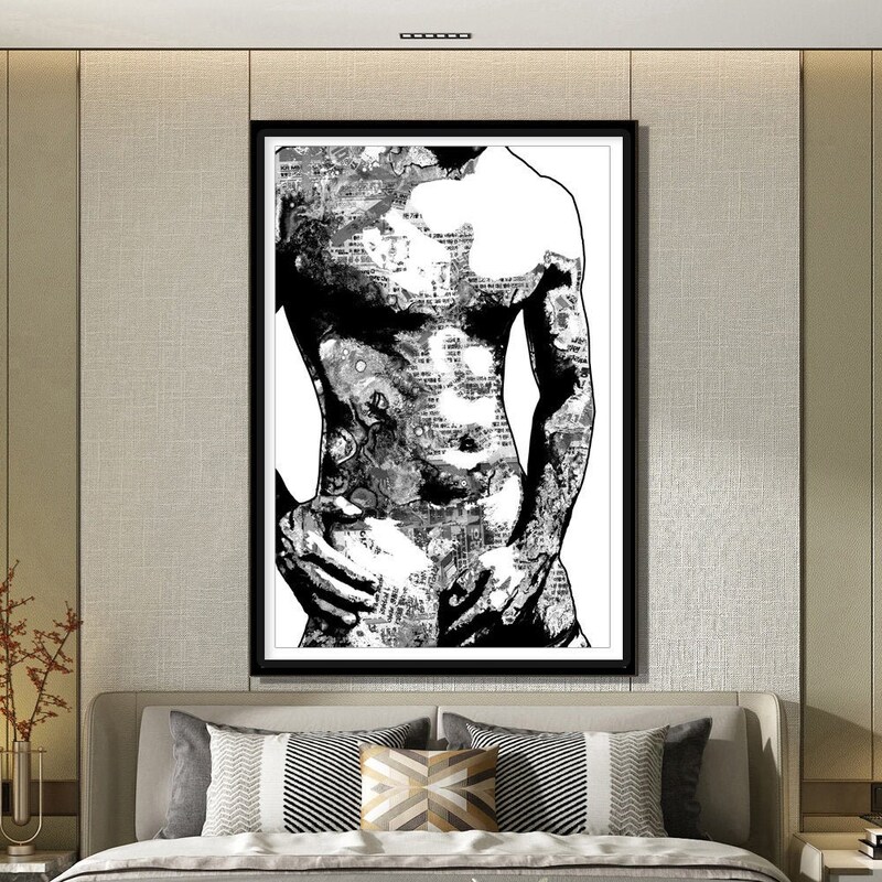 Nude Black And White Etsy