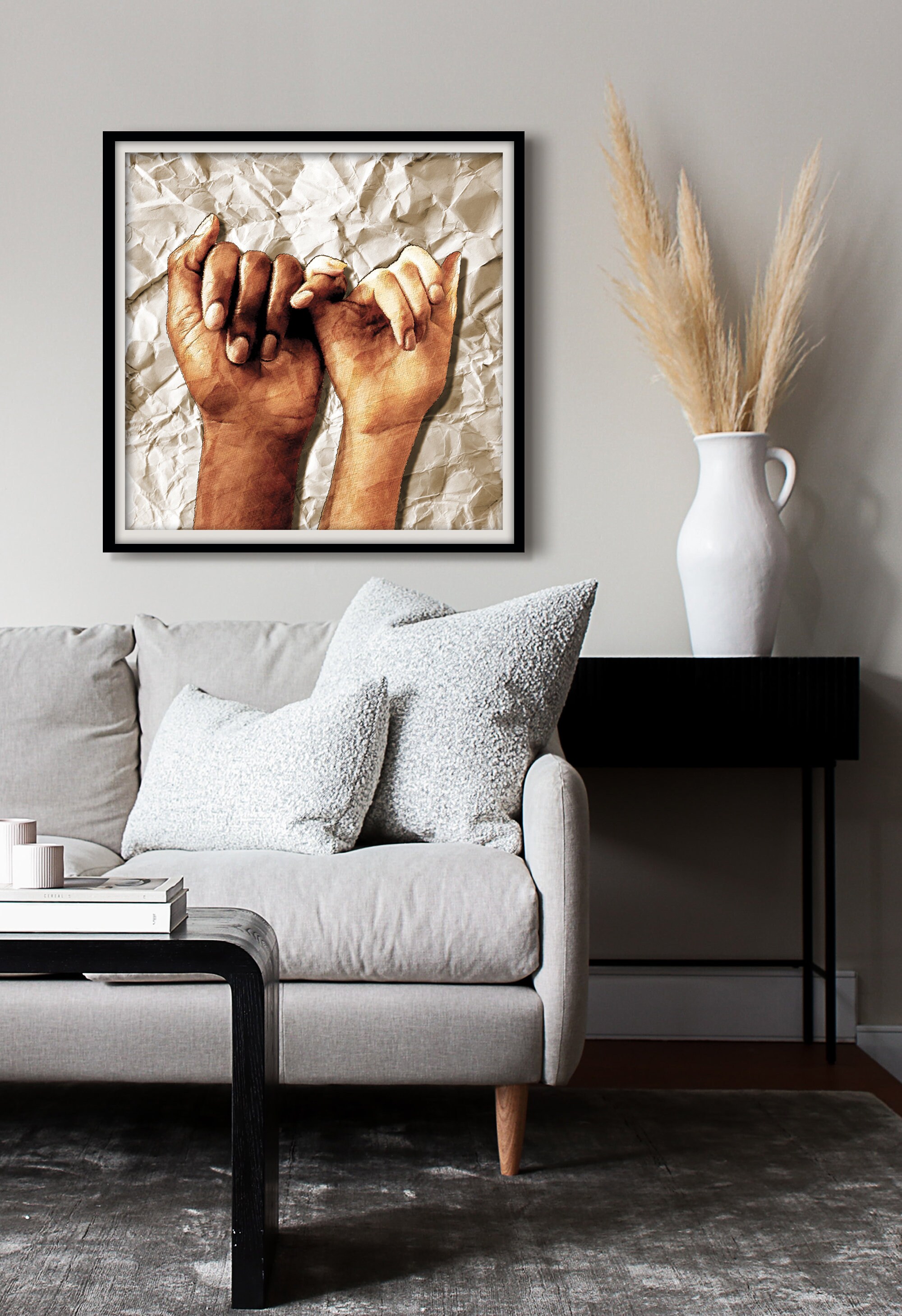 Holding Hands Wall Art Hands Art Prints Together Couple | Etsy