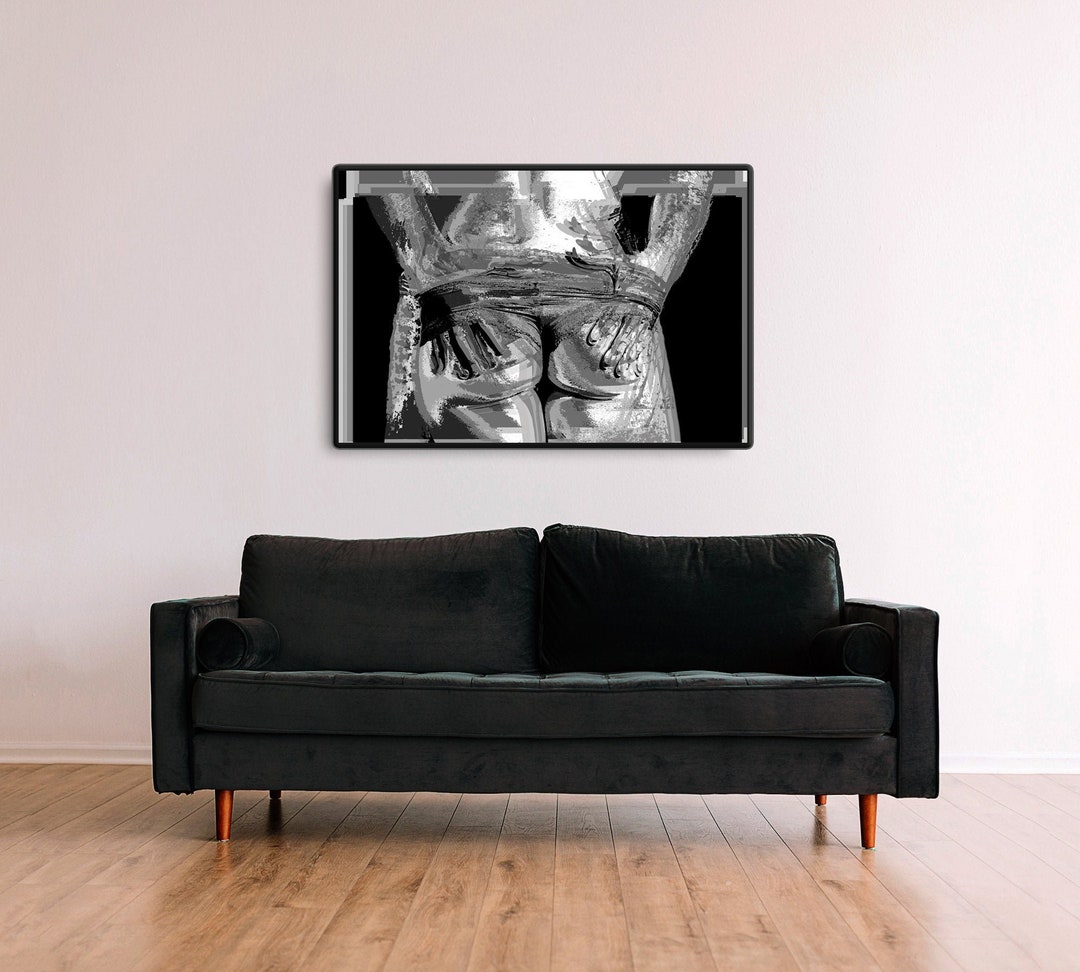 Black And White Wall Art Couple Erotic Wall Art Sexual Art Erotica