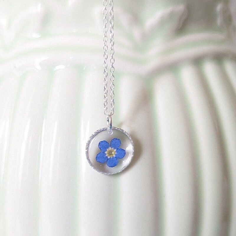 Forget Me Not Charm - Etsy