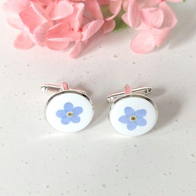 Flower Cufflinks - Etsy UK